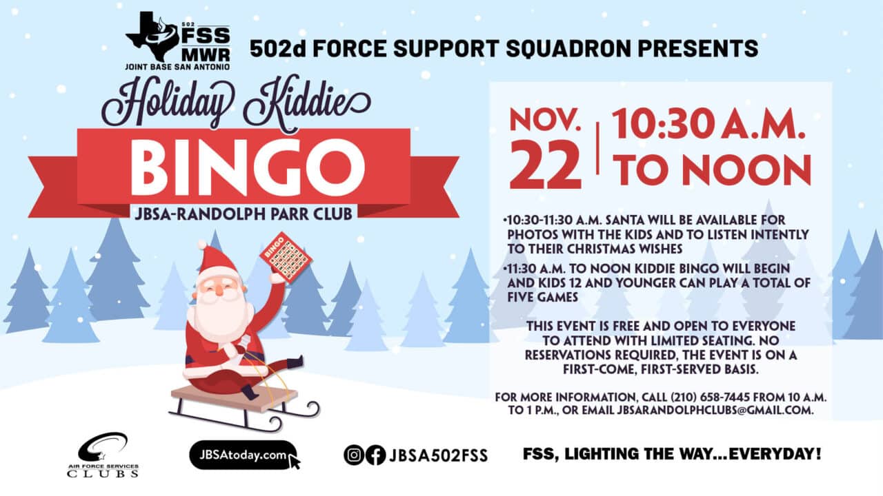 Holiday Kiddie Bingo | Joint Base San Antonio | JBSA Today